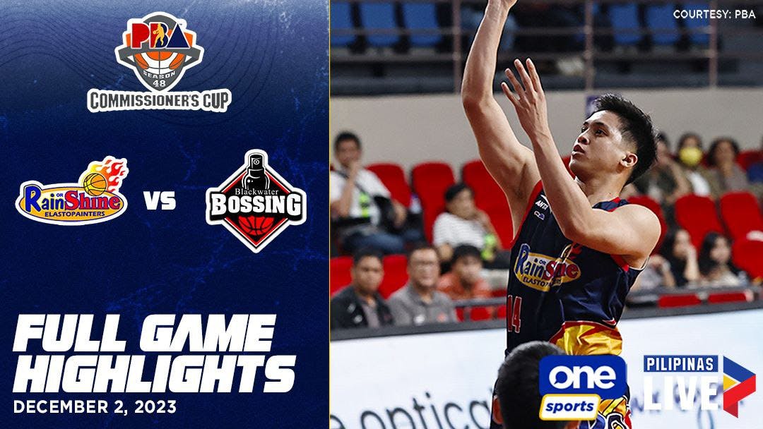 Rain or Shine grabs first win in PBA Commissioner's Cup after holding off Blackwater | OneSports.PH